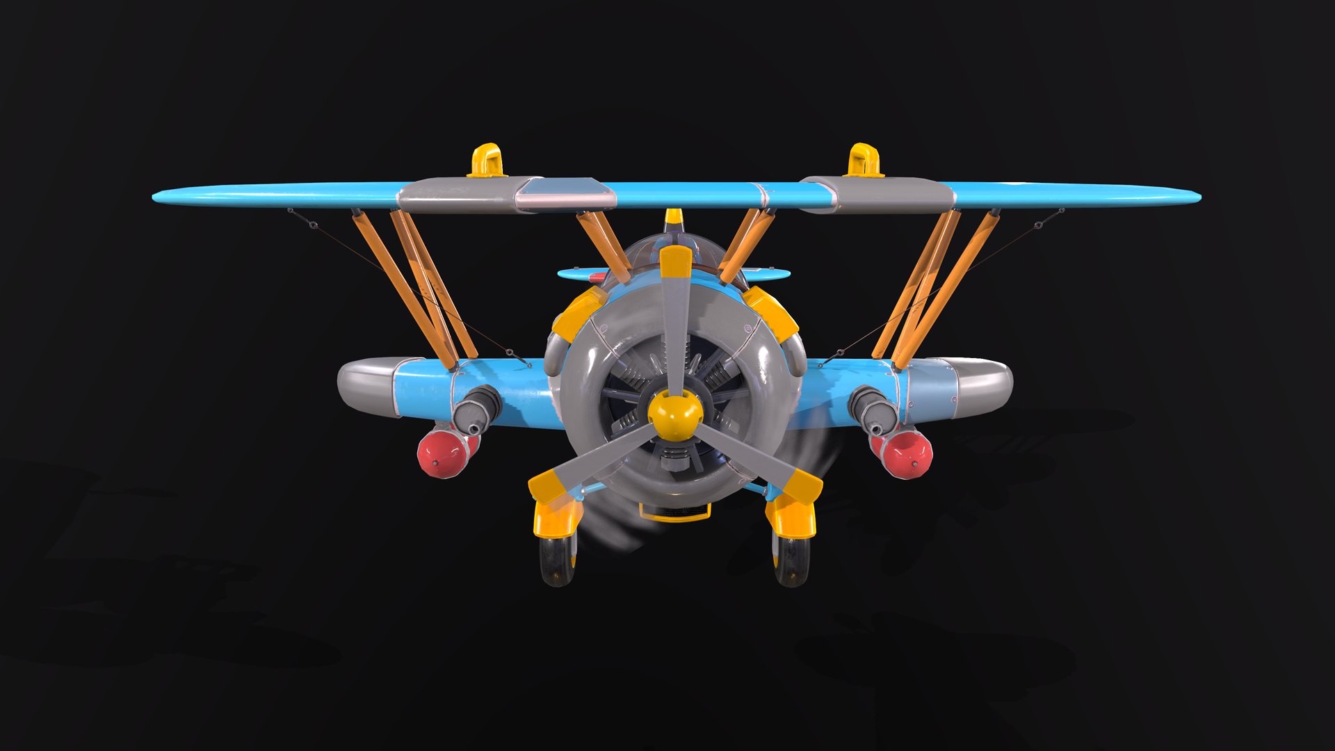 3D Model Stylized Plane - TurboSquid 1929838