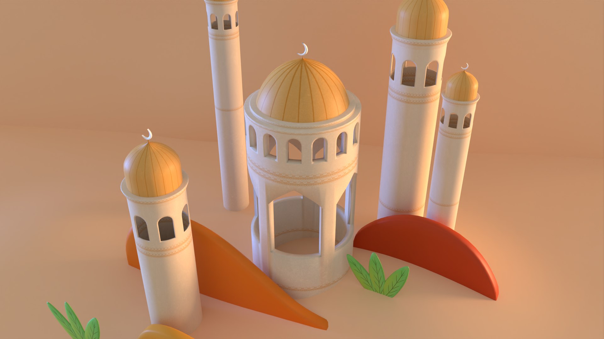 Mosque Tower 3D Model - TurboSquid 1868132