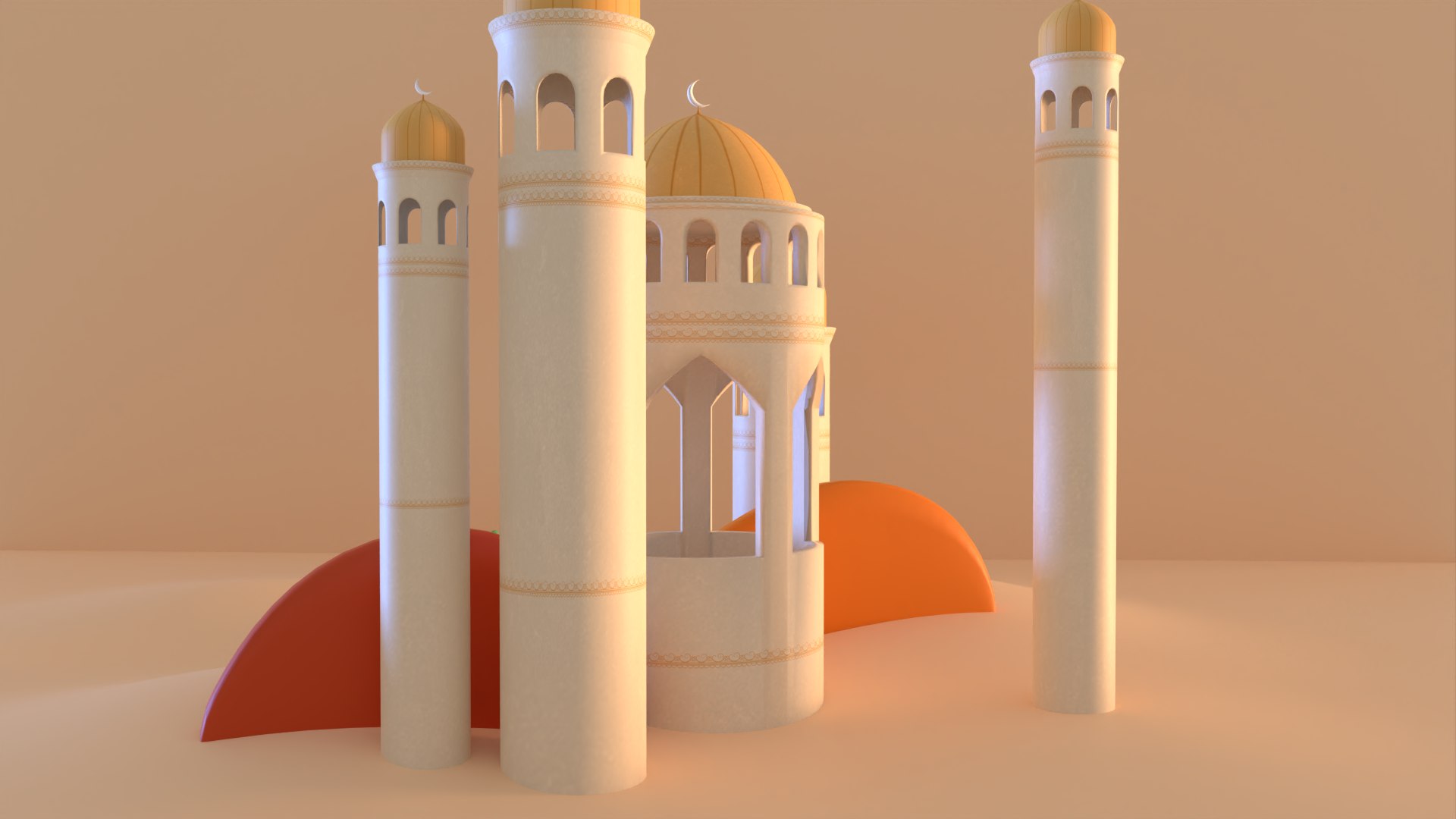 Mosque Tower 3D Model - TurboSquid 1868132
