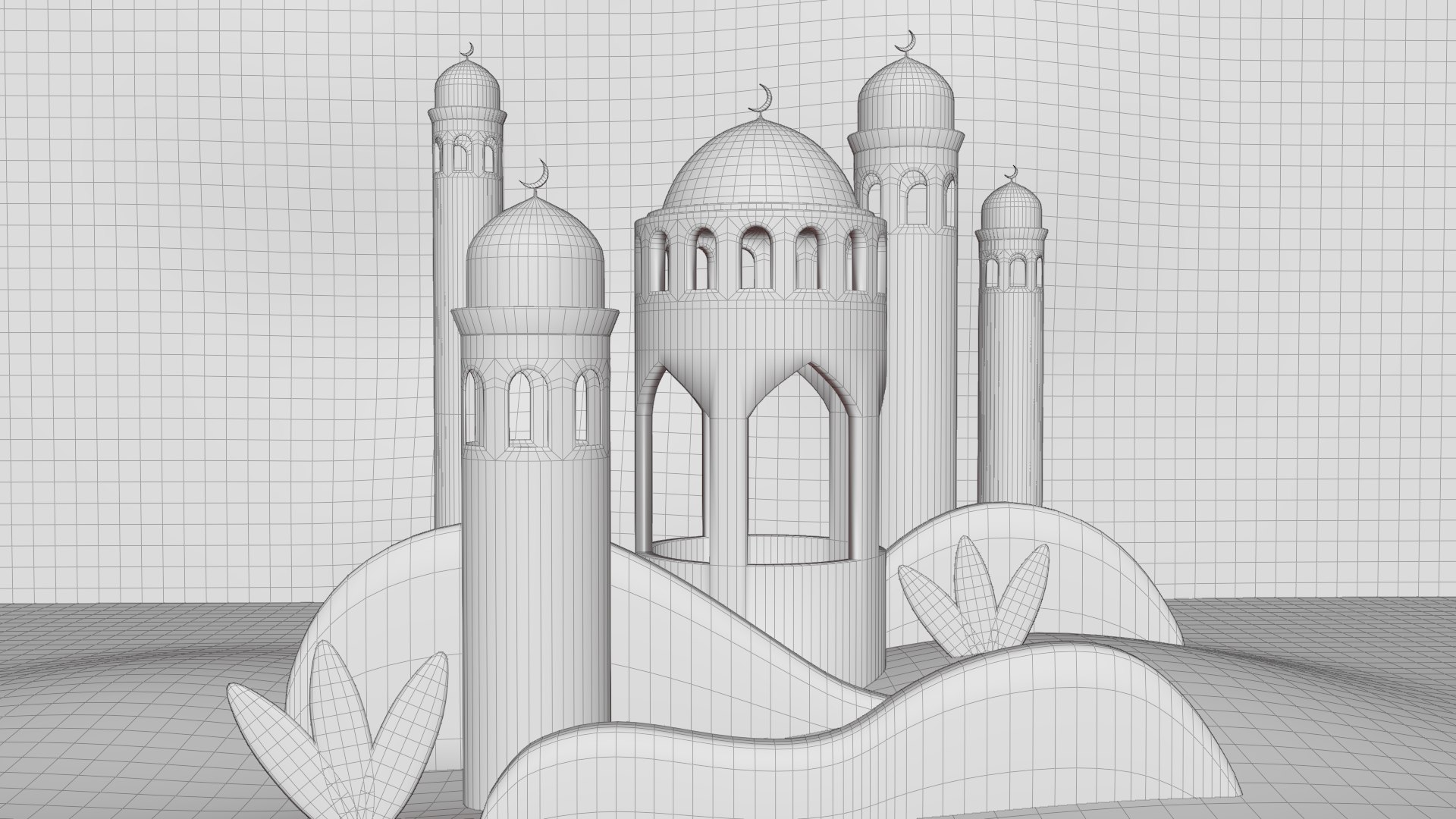 Mosque Tower 3D Model - TurboSquid 1868132
