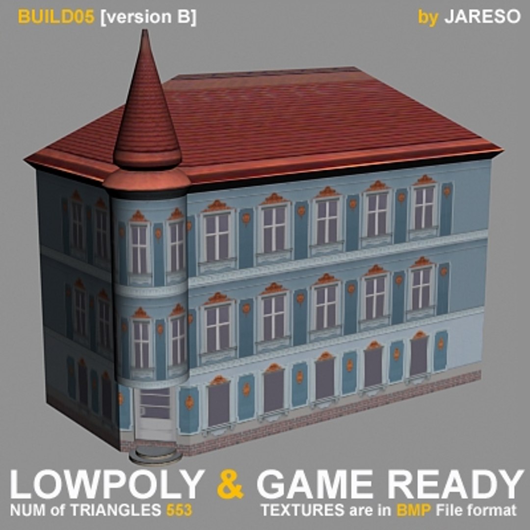 Building 05b Version B 3d Model