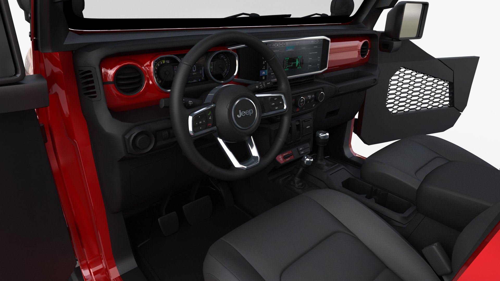 Jeep Wrangler Rubicon 392 Custom Red R 2025 3D - TurboSquid 2392273