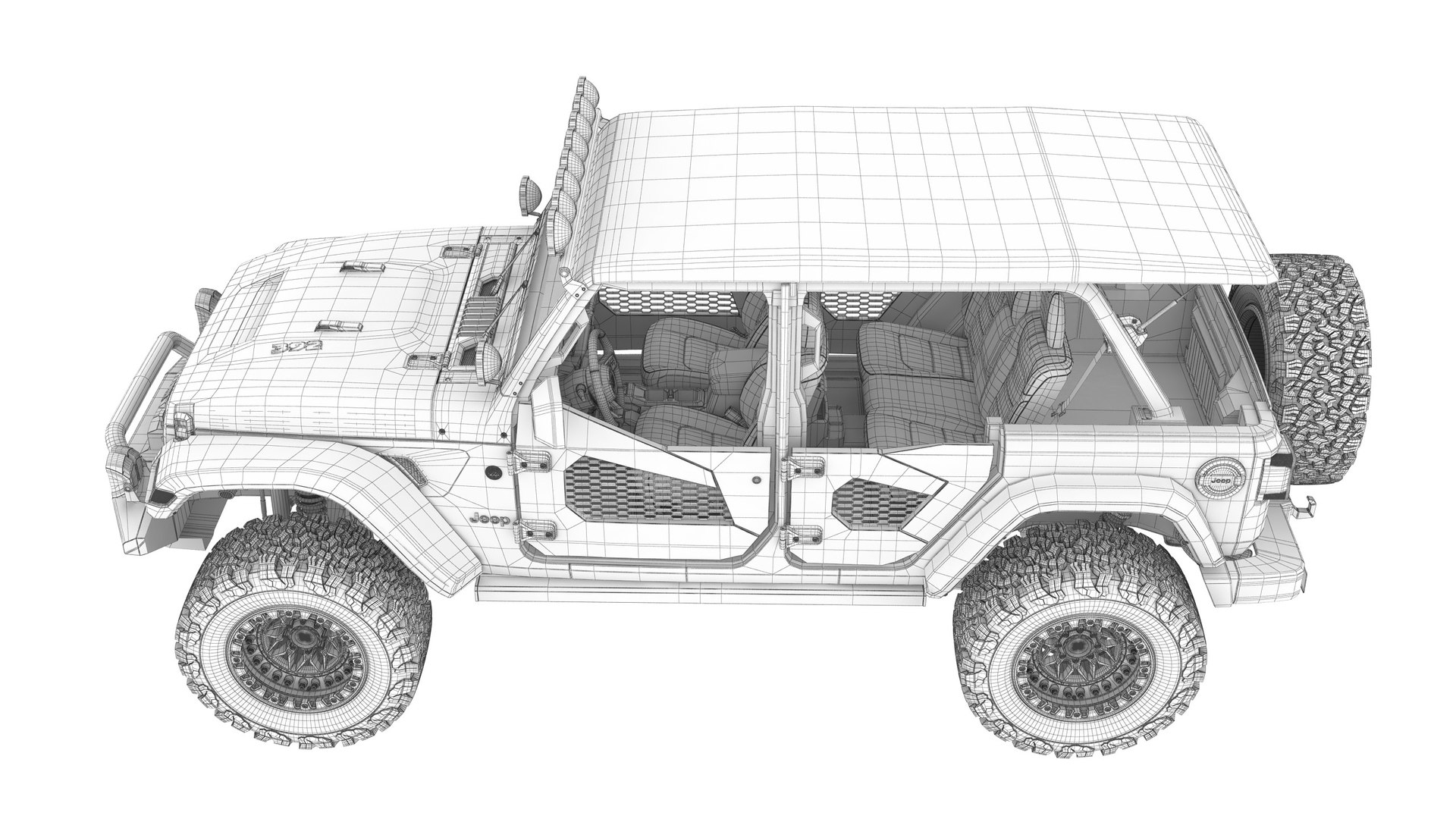 Jeep Wrangler Rubicon 392 Custom Red R 2025 3D - TurboSquid 2392273
