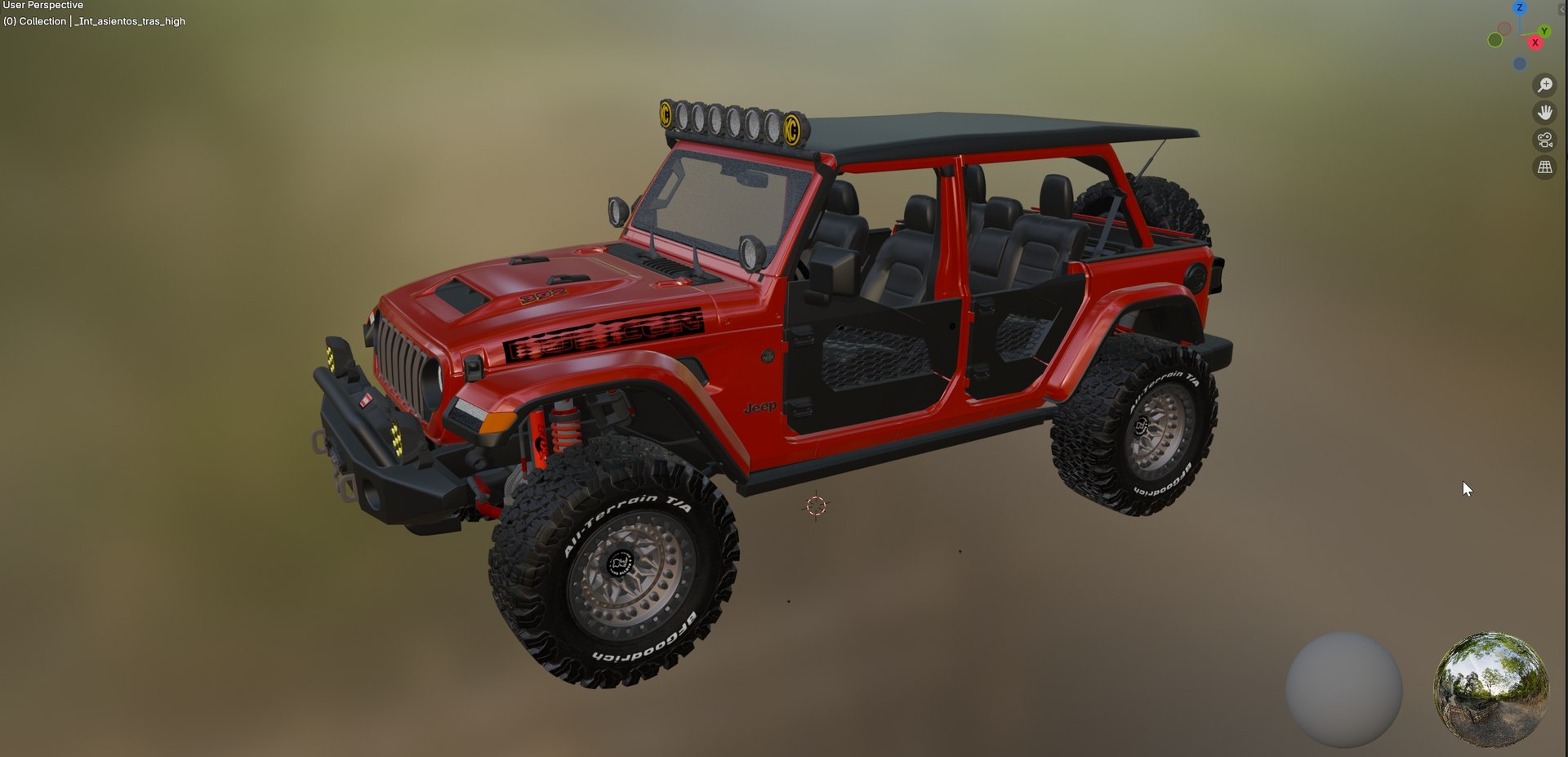 Jeep Wrangler Rubicon 392 Custom Red R 2025 3D - TurboSquid 2392273