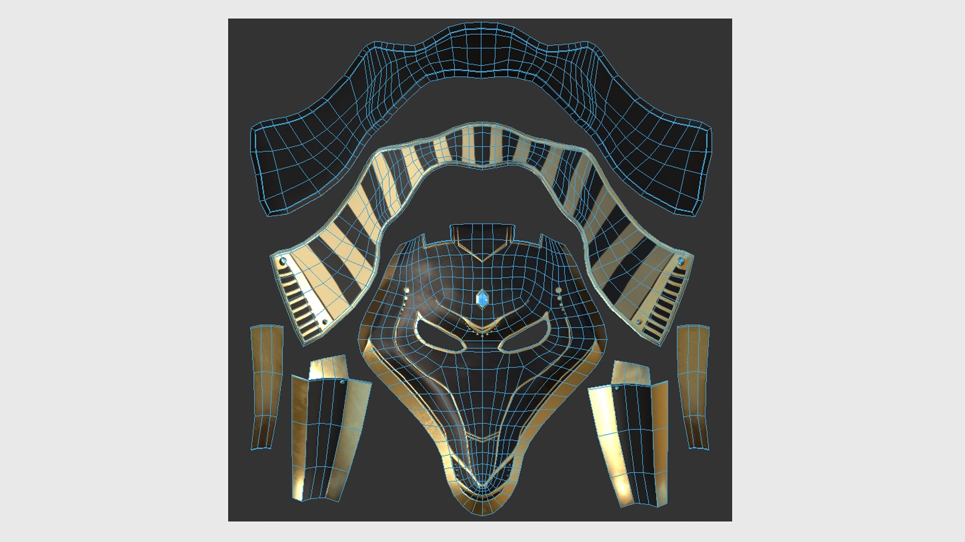 3D Model Seth Mask A02 - Egyptian Gods Character Clothing - TurboSquid ...