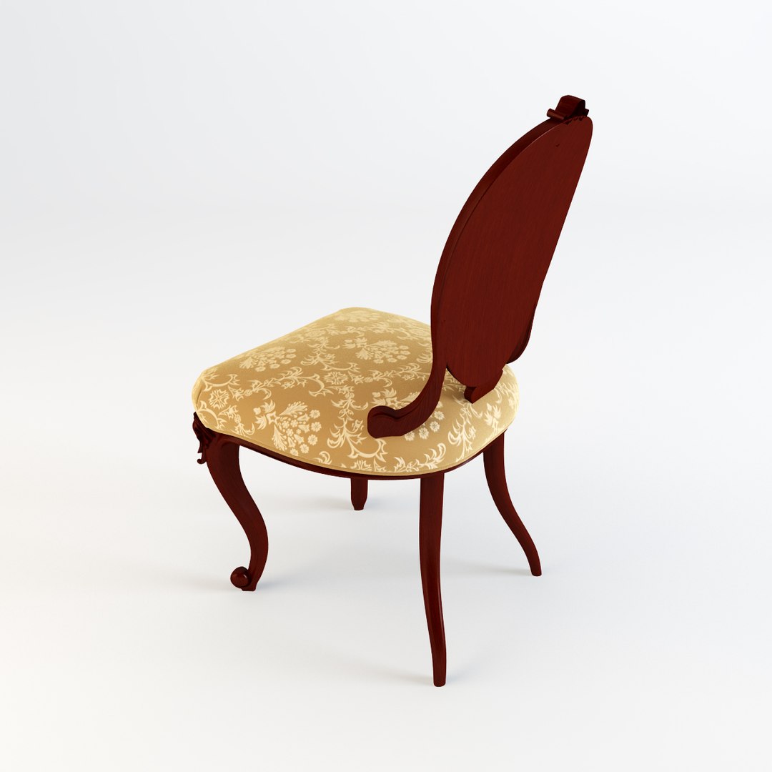 3d Model Victorian Walnut Ladies Spoon Chair