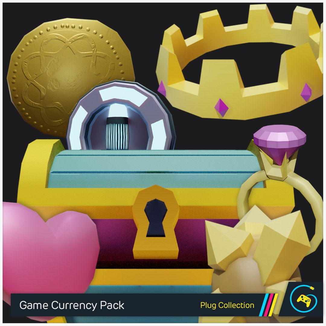 3D Game Currency Pack Model - TurboSquid 1938714