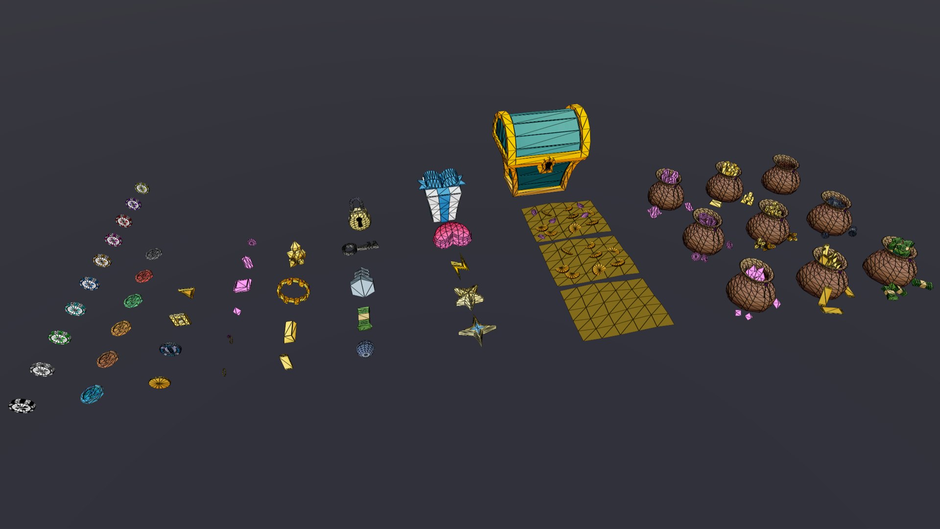 3D Game Currency Pack Model - TurboSquid 1938714