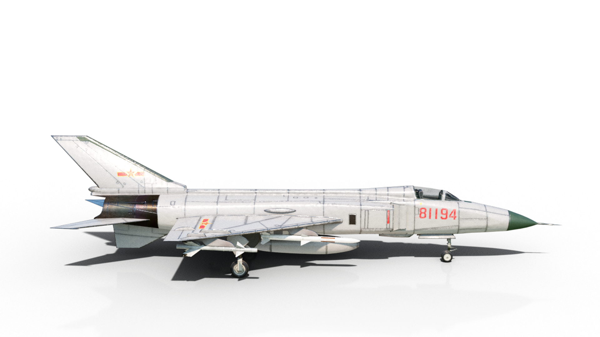 3D Model PLAAF J-8II Fighter Shenyang J-8F Finback - TurboSquid 2398431