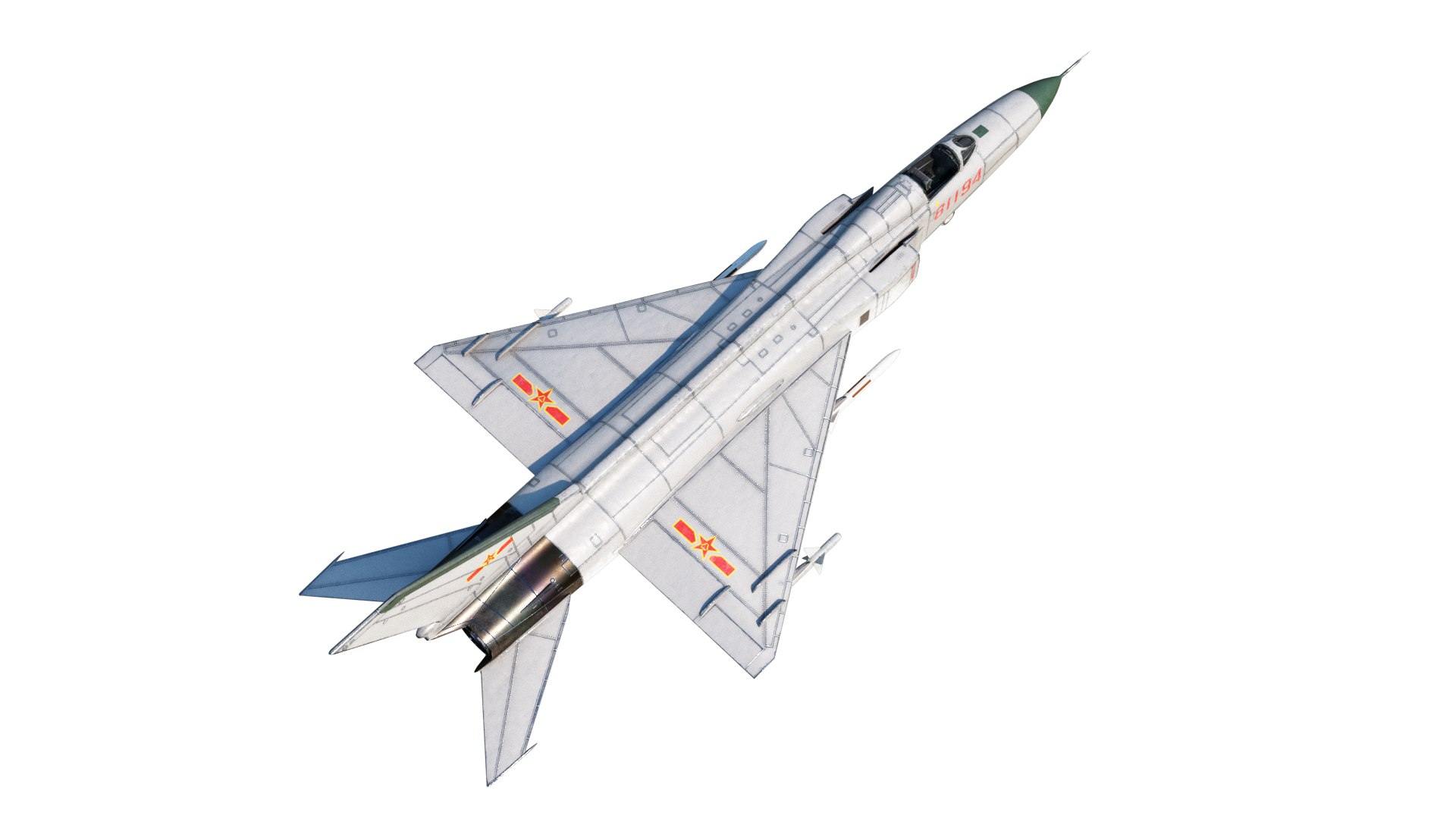 3D Model PLAAF J-8II Fighter Shenyang J-8F Finback - TurboSquid 2398431