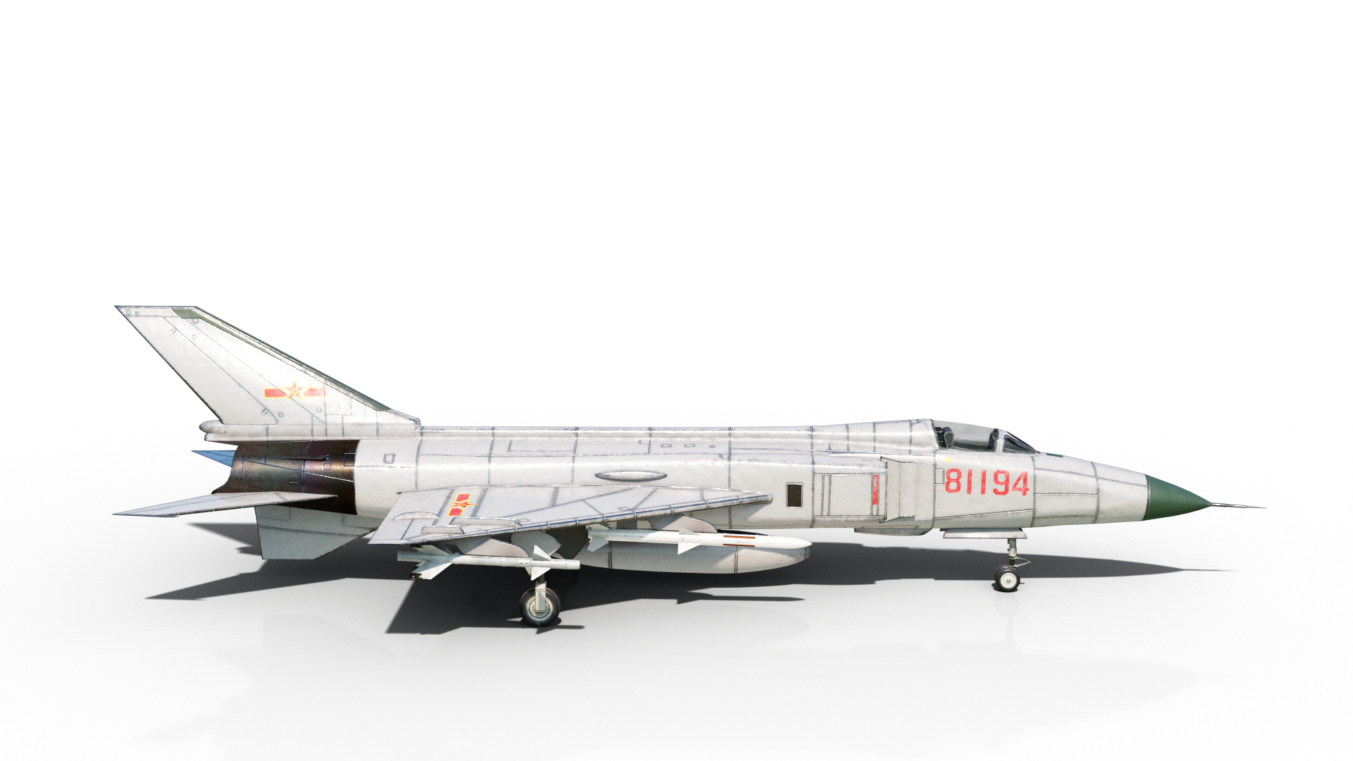 3D Model PLAAF J-8II Fighter Shenyang J-8F Finback - TurboSquid 2398431