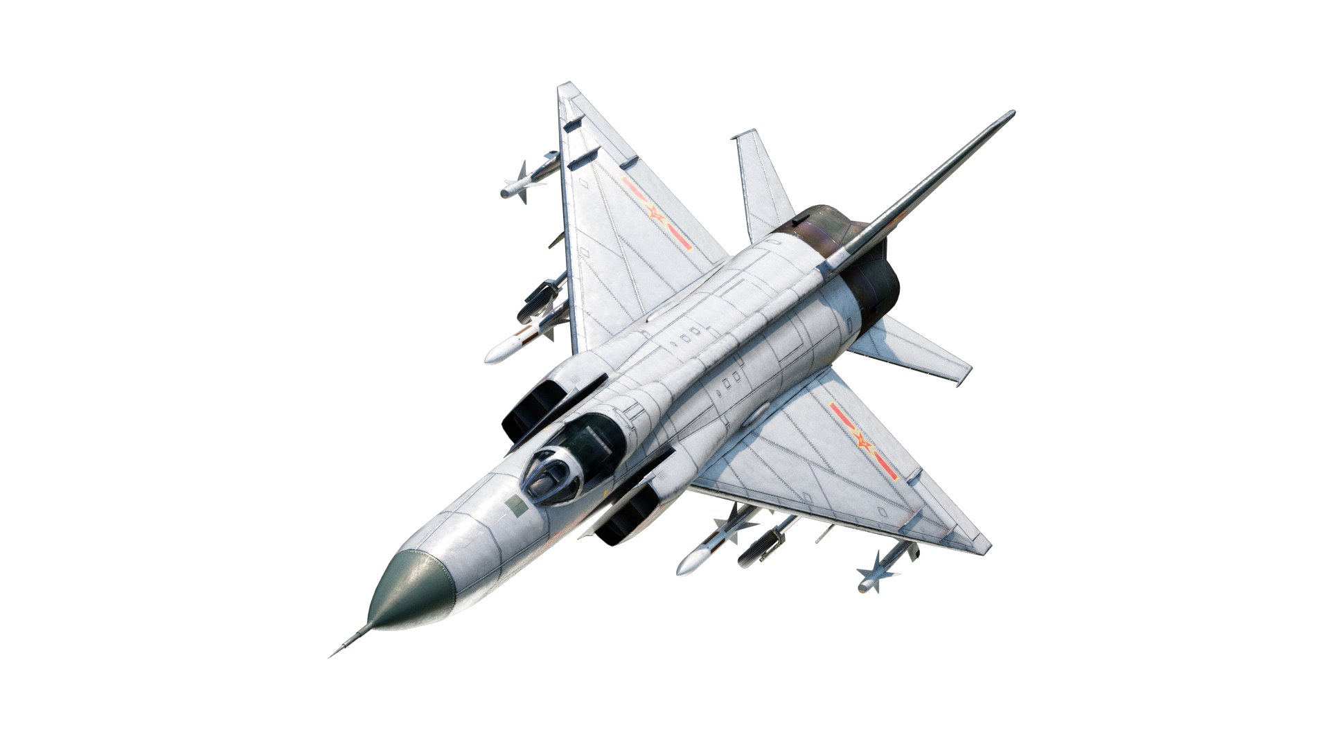 3D Model PLAAF J-8II Fighter Shenyang J-8F Finback - TurboSquid 2398431