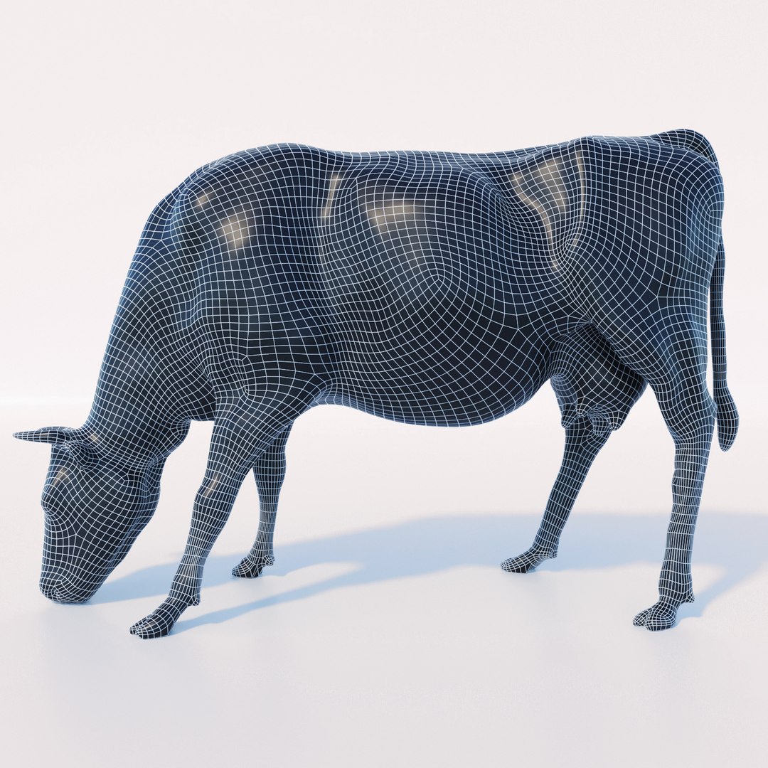 3D Cow - TurboSquid 1363266