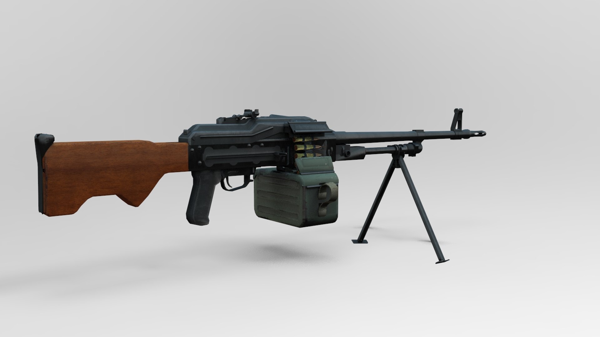 3d M84 Machine Gun Model