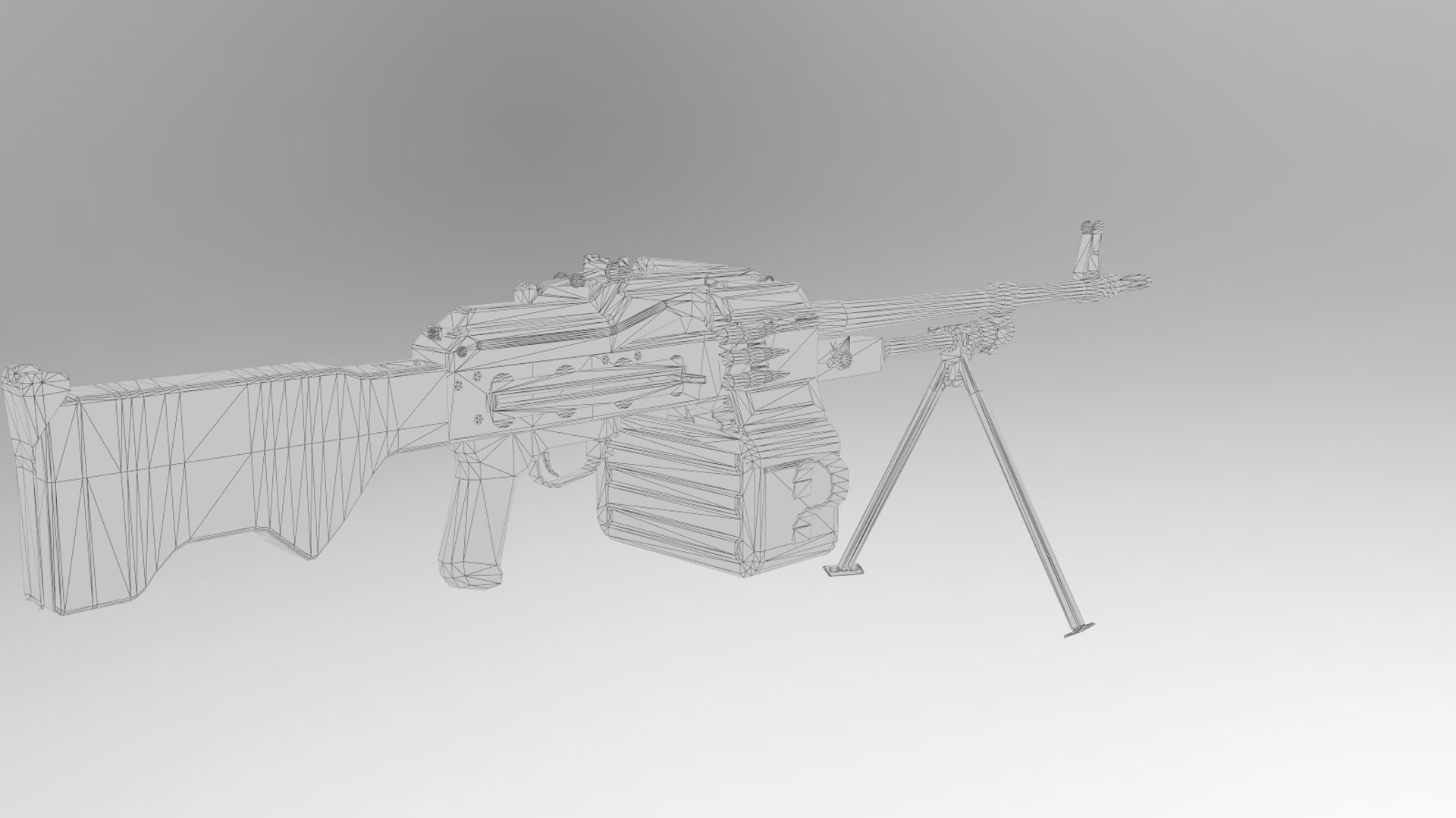 3d M84 Machine Gun Model