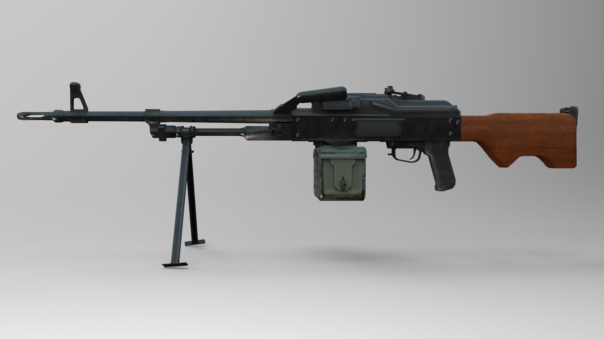 3d M84 Machine Gun Model