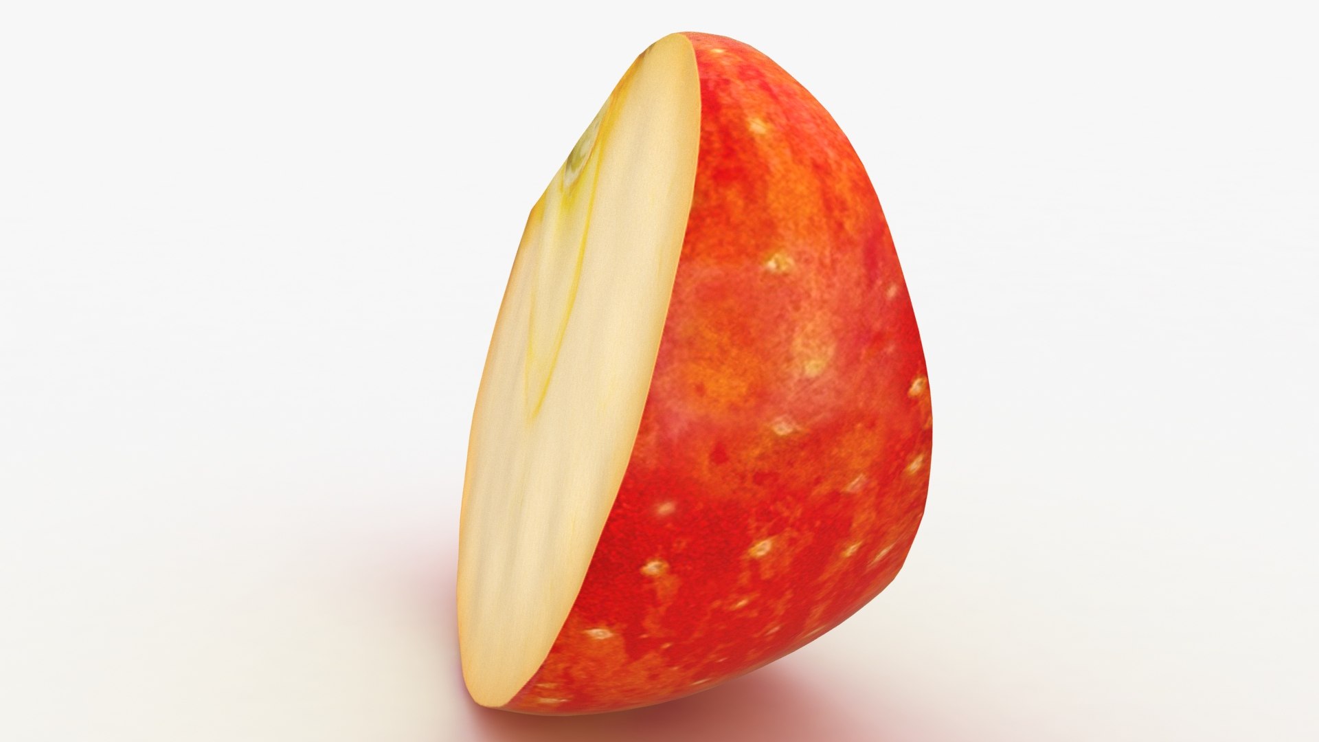 Realistic Apple Slice Model - TurboSquid 1492242