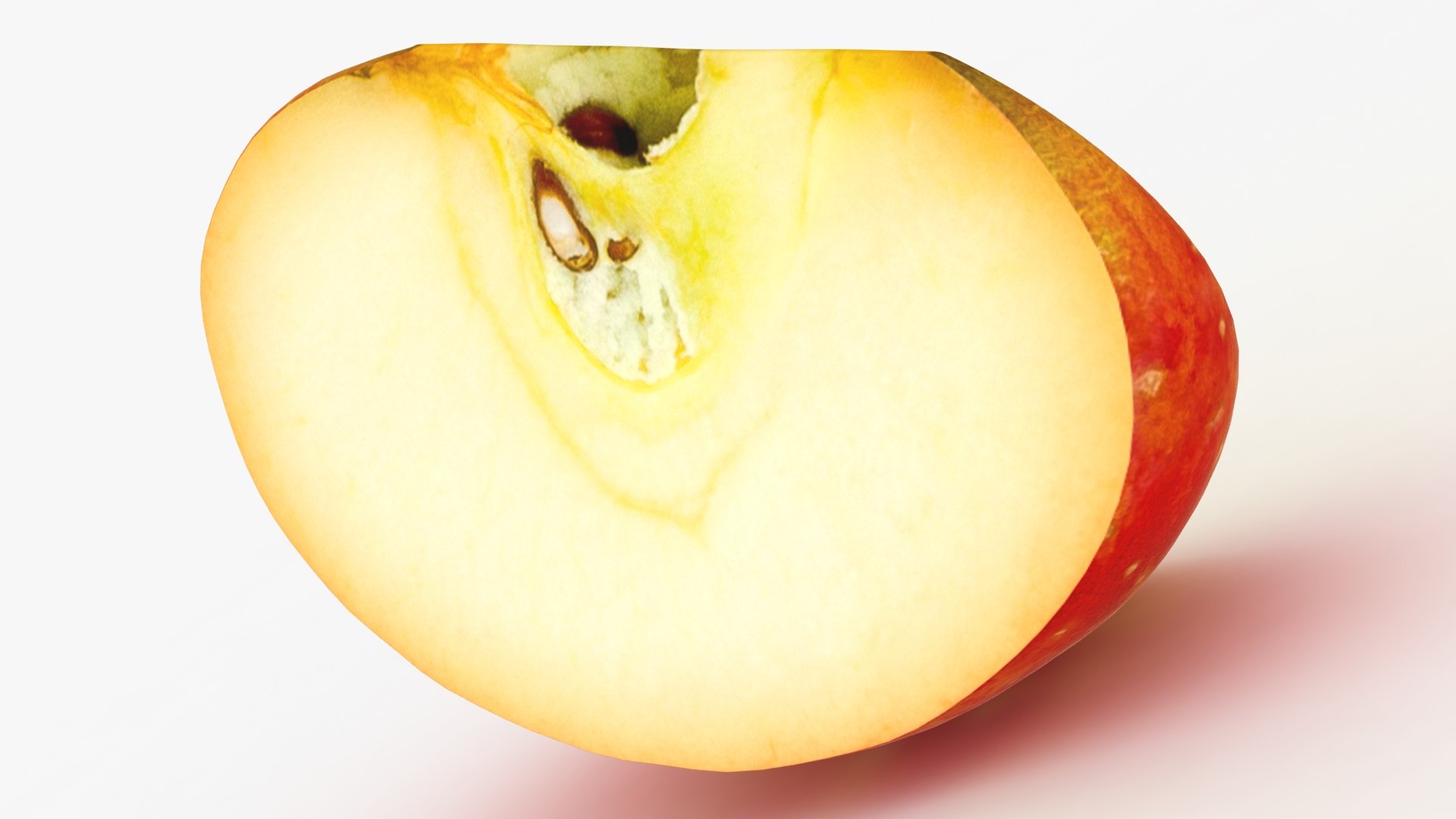Realistic Apple Slice Model - TurboSquid 1492242