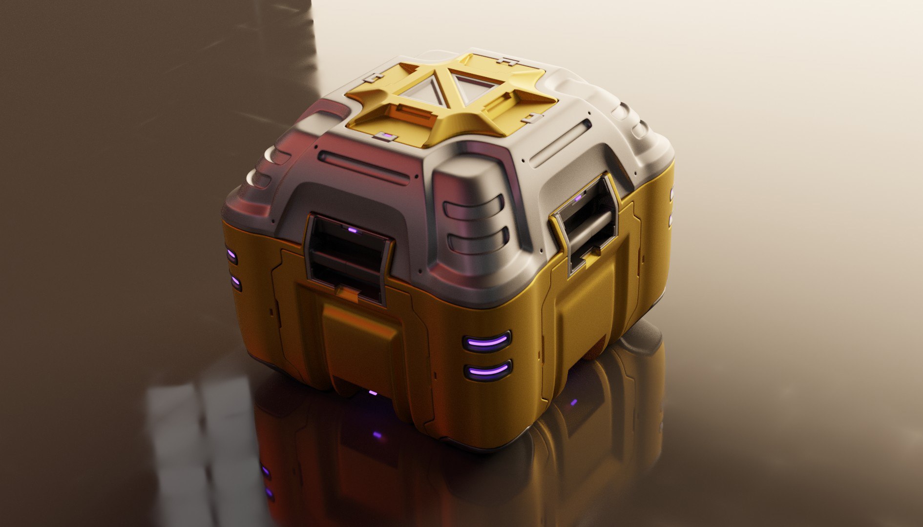 3D Box Sci Fi Model - TurboSquid 1682023