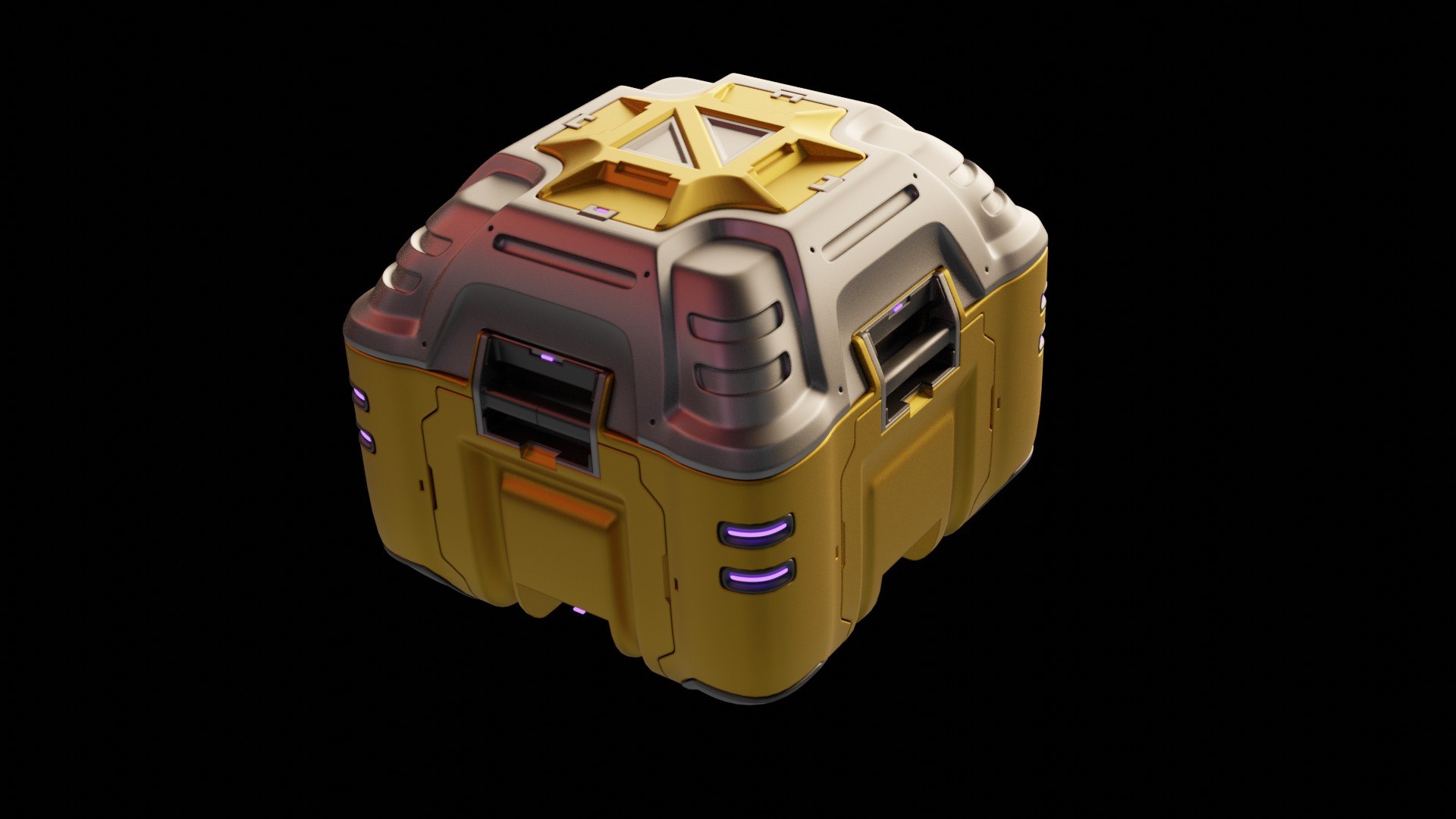 3D Box Sci Fi Model - TurboSquid 1682023