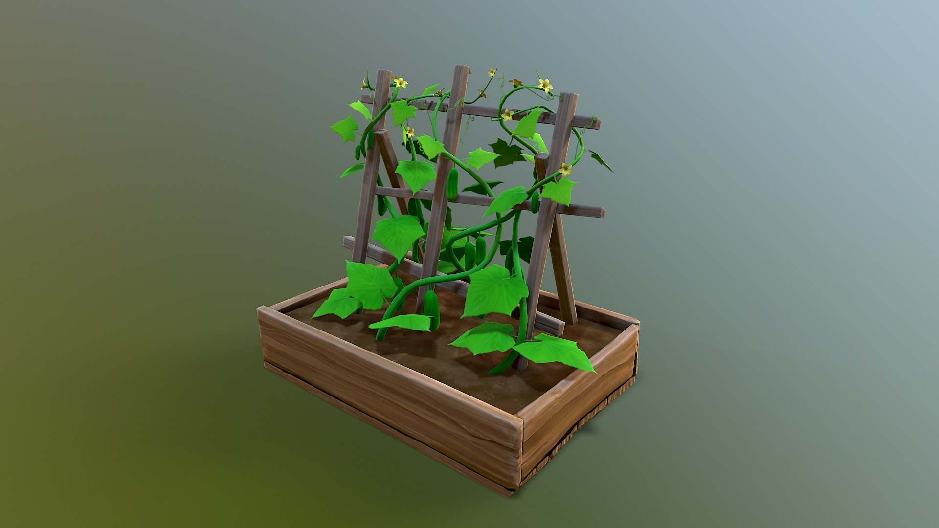 Cucumbers 3D Model - TurboSquid 2064441