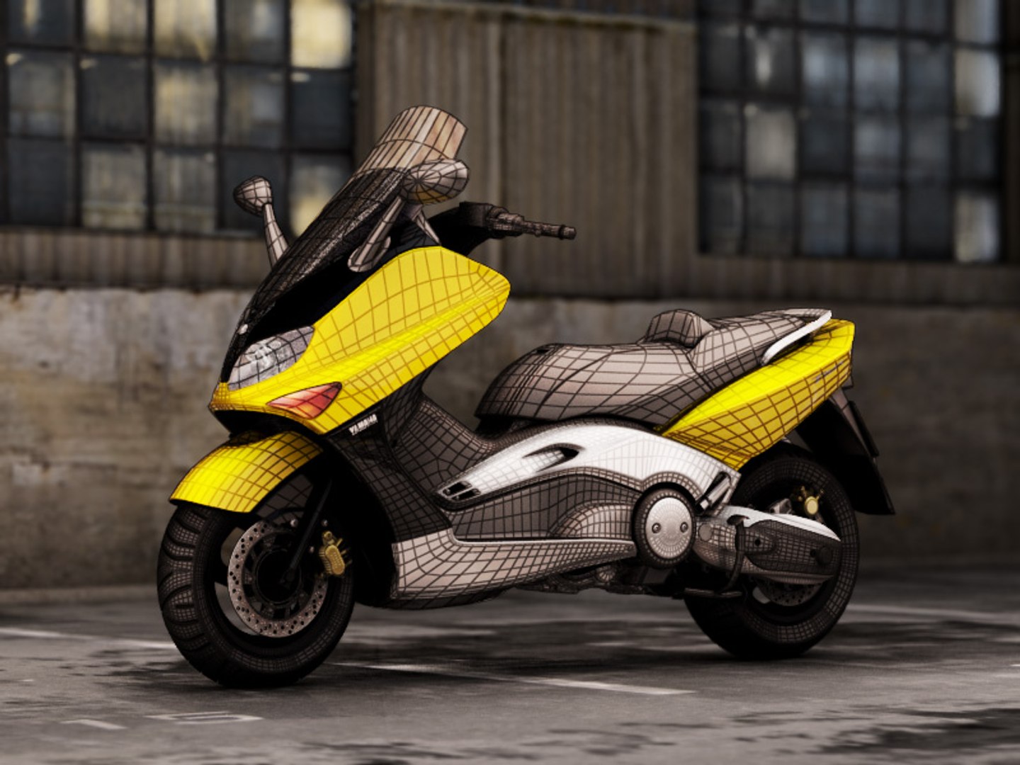 Yamaha T-max 500 3d Model