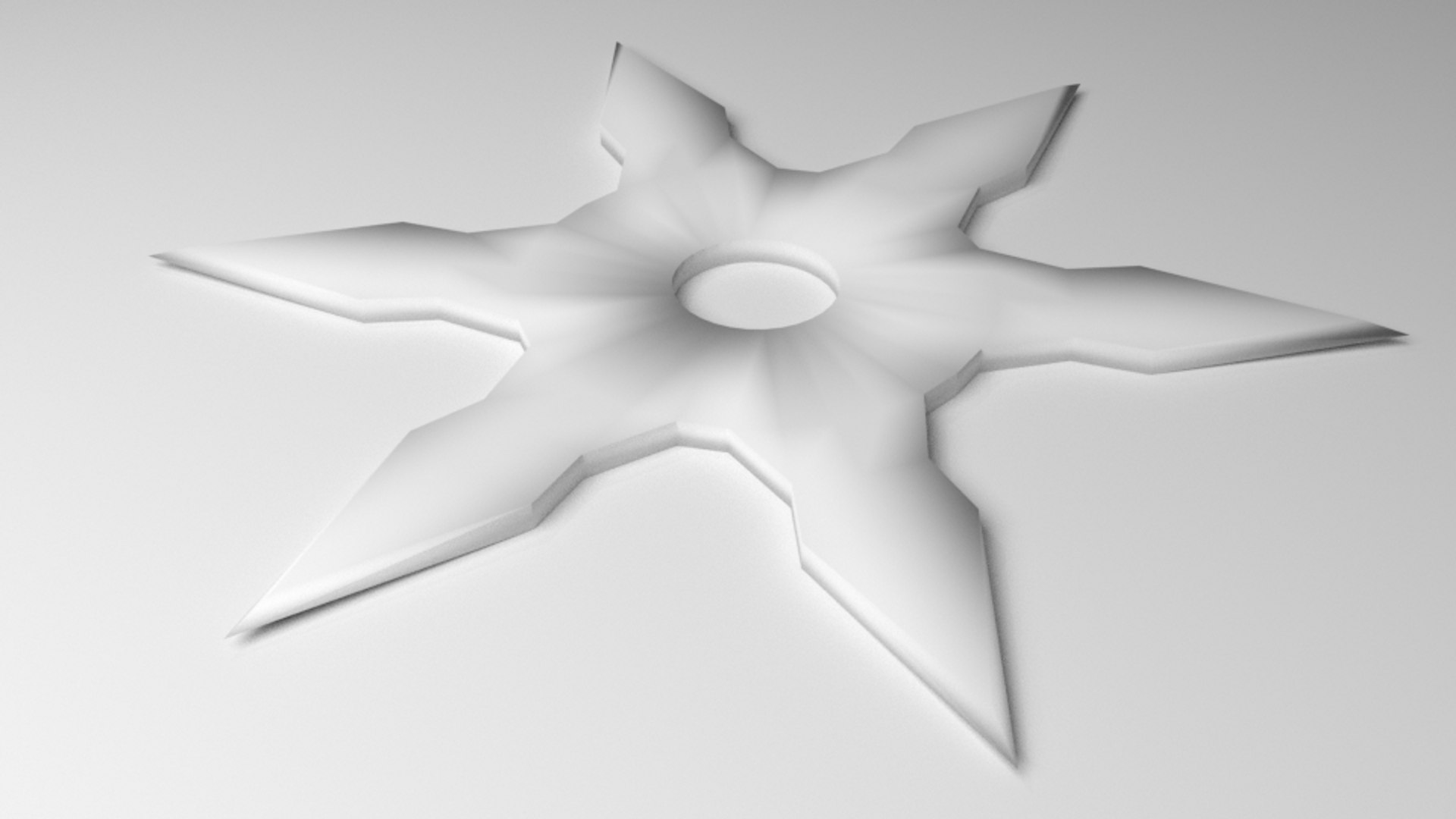 Throwing star 2 3D - TurboSquid 1481639