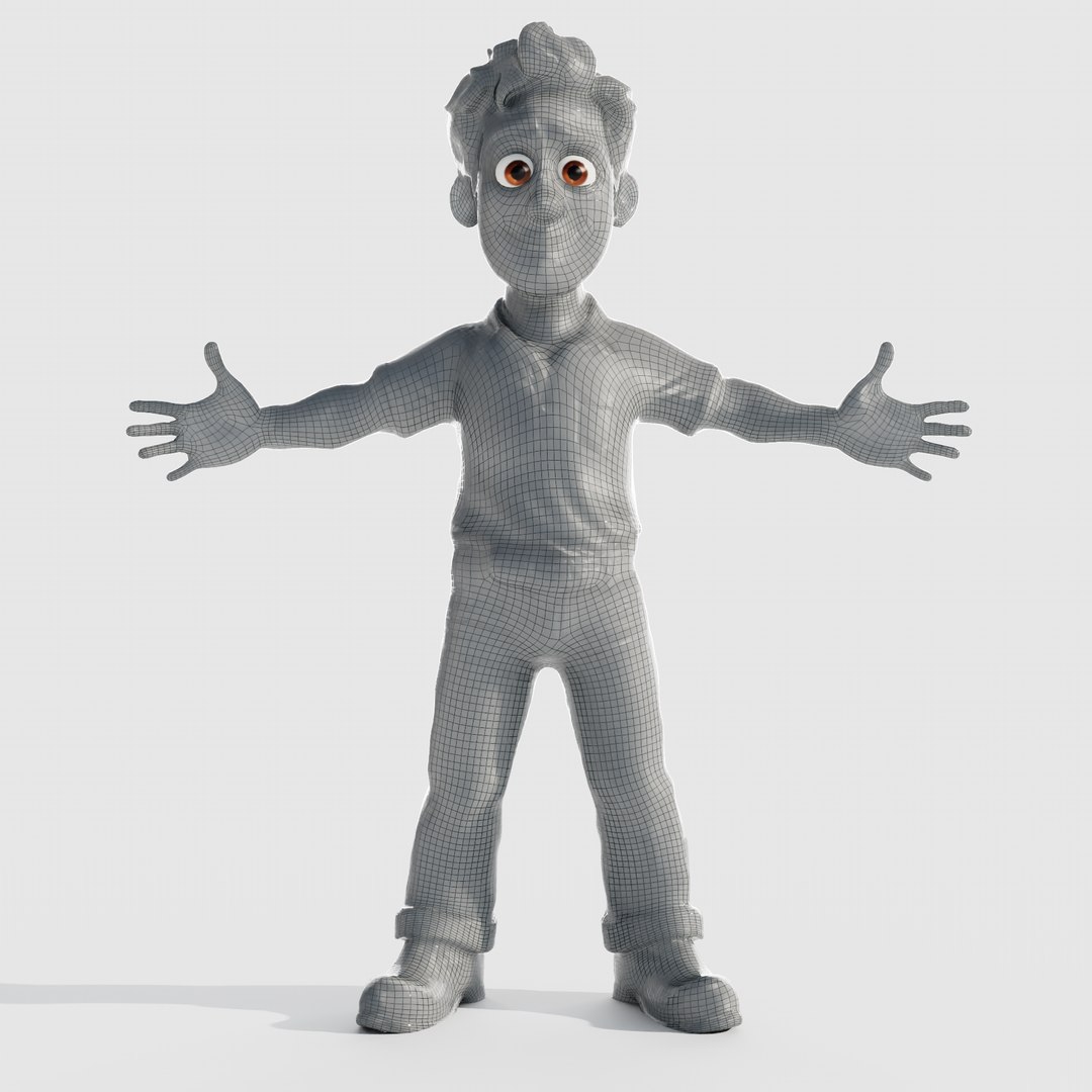 3D Cartoon Character Rigged - TurboSquid 2277950