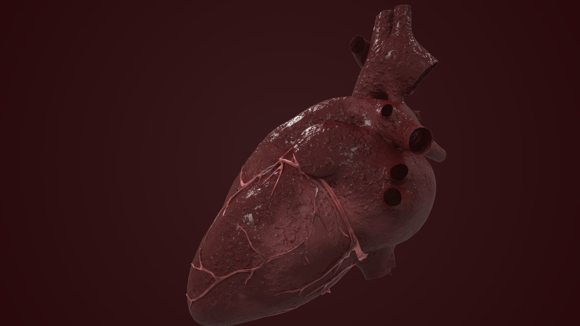 Realistic Human Heart 3d Max
