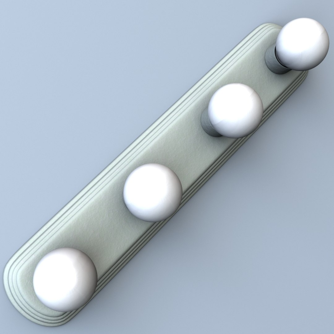 Bathroom Light Fixtures Lamps 3d Model