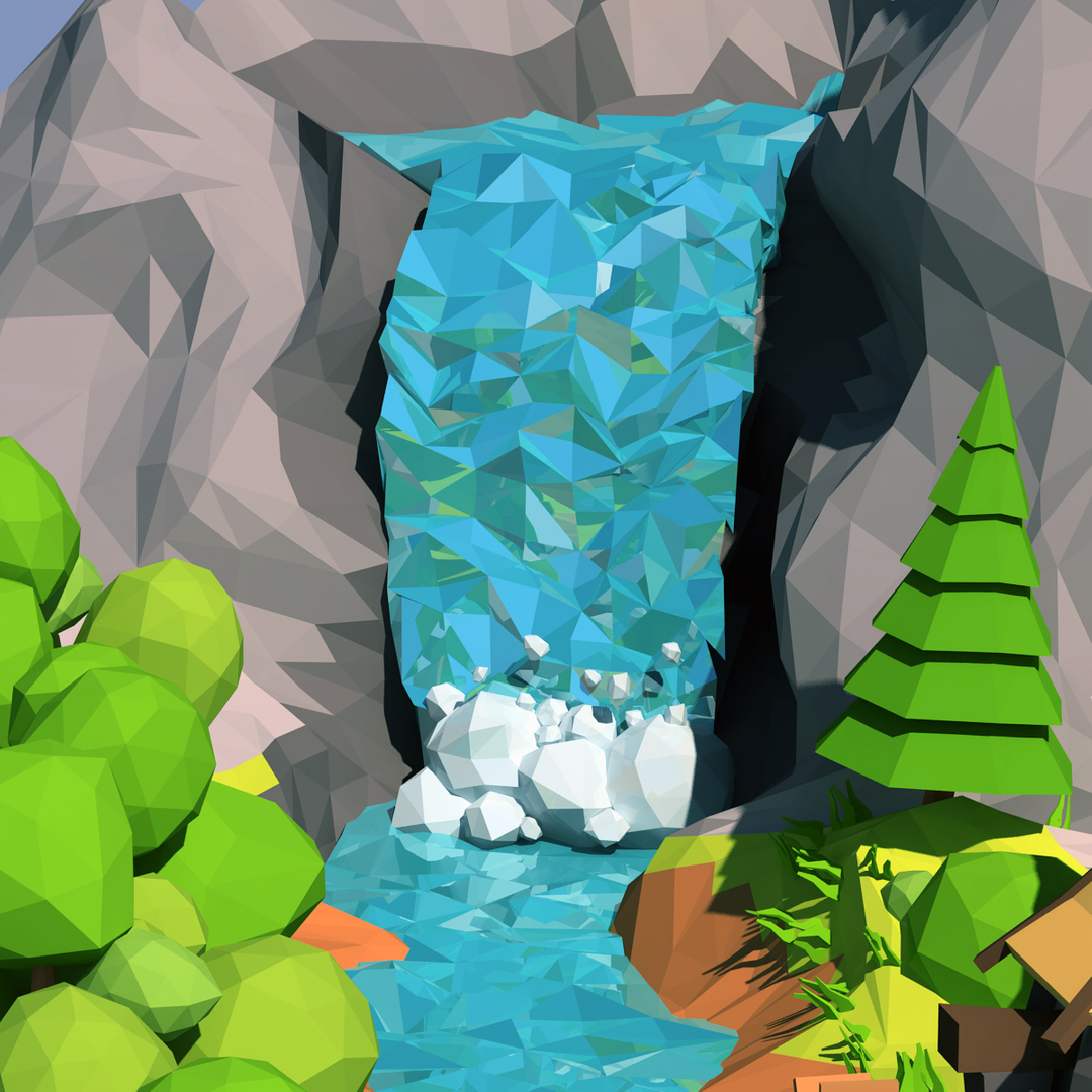 island scene 3d max