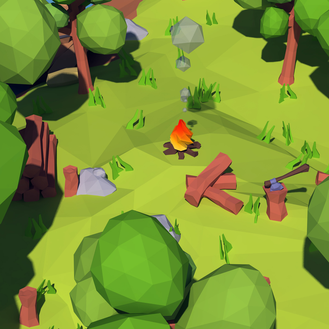 island scene 3d max