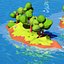 island scene 3d max