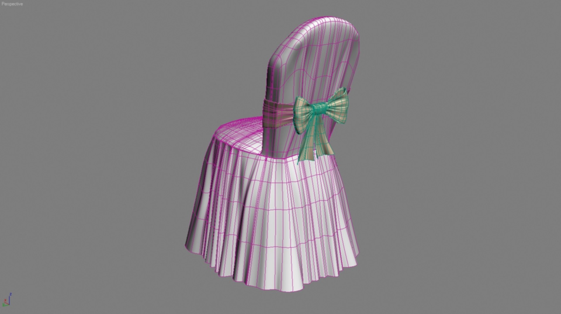3d Model Chair Weddings