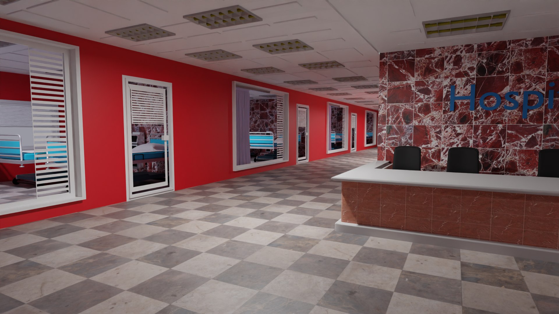 Hospital Interior 3D Model - TurboSquid 2164725