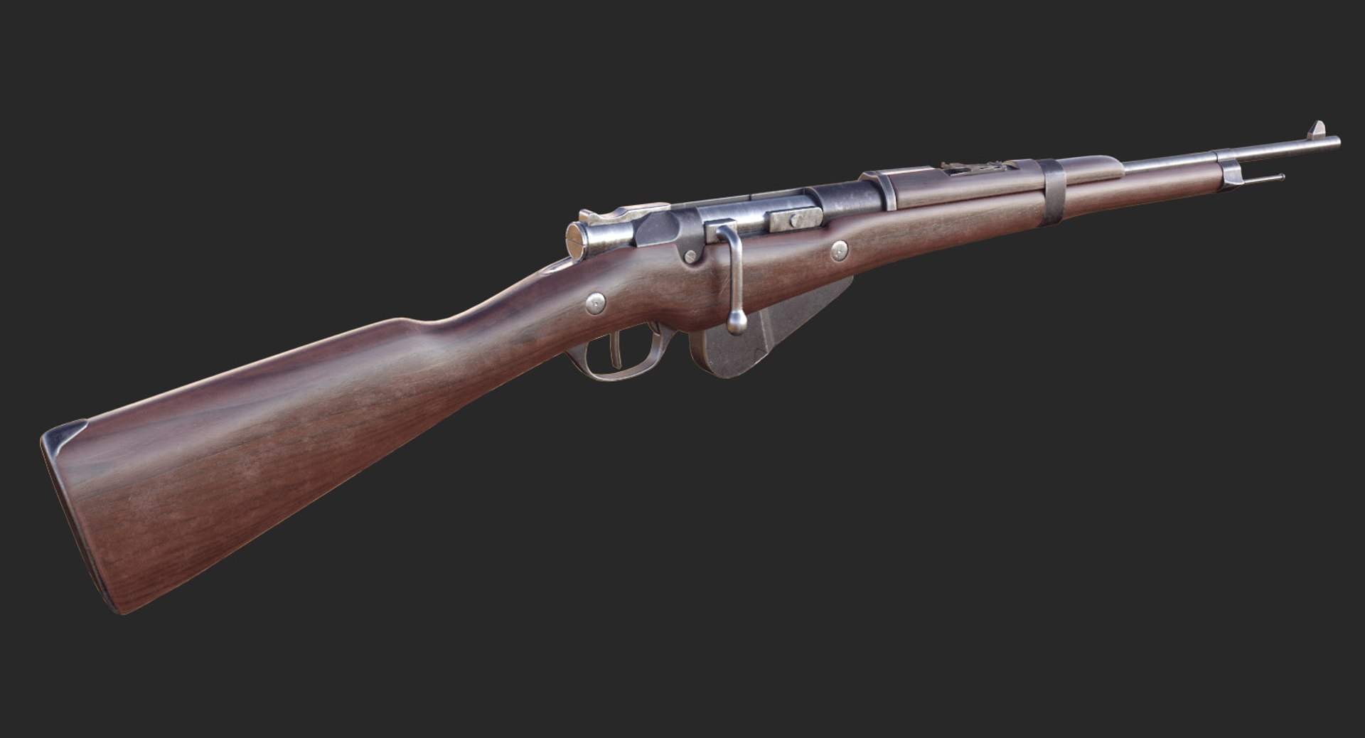 3D french berthier rifle - TurboSquid 1357459