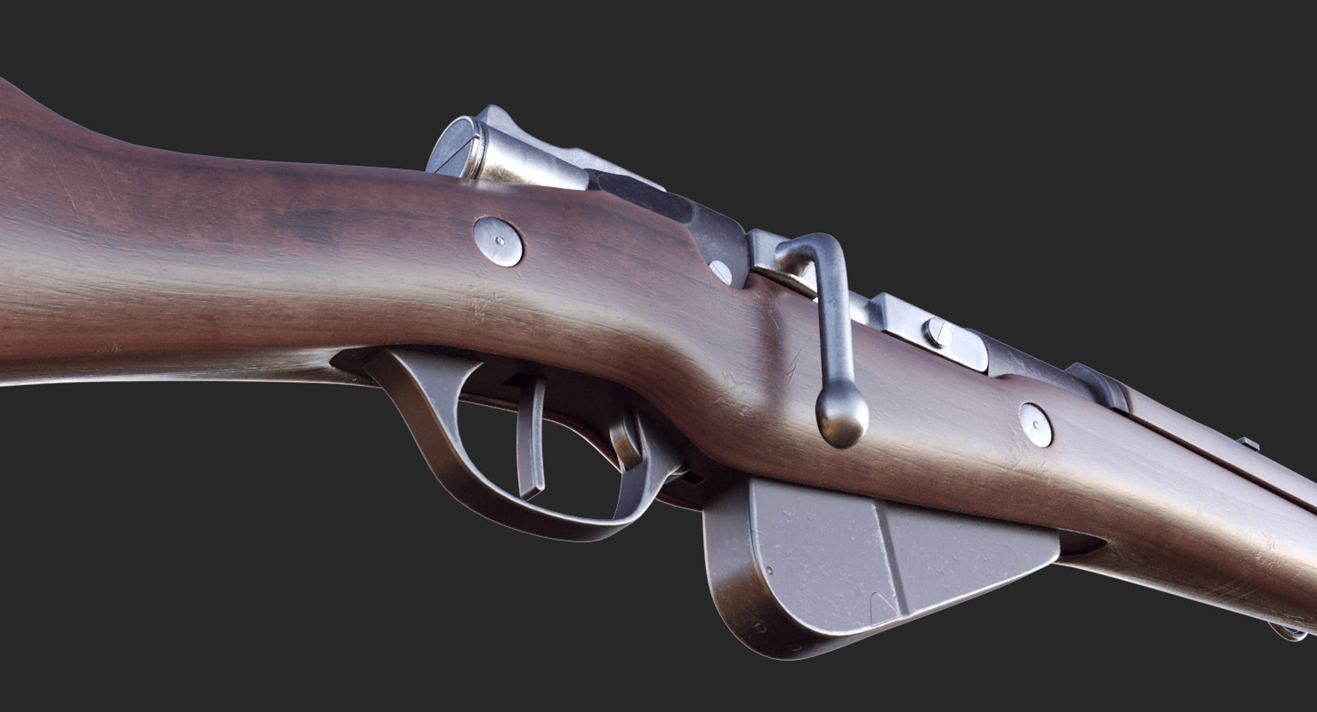 3D French Berthier Rifle - TurboSquid 1357459