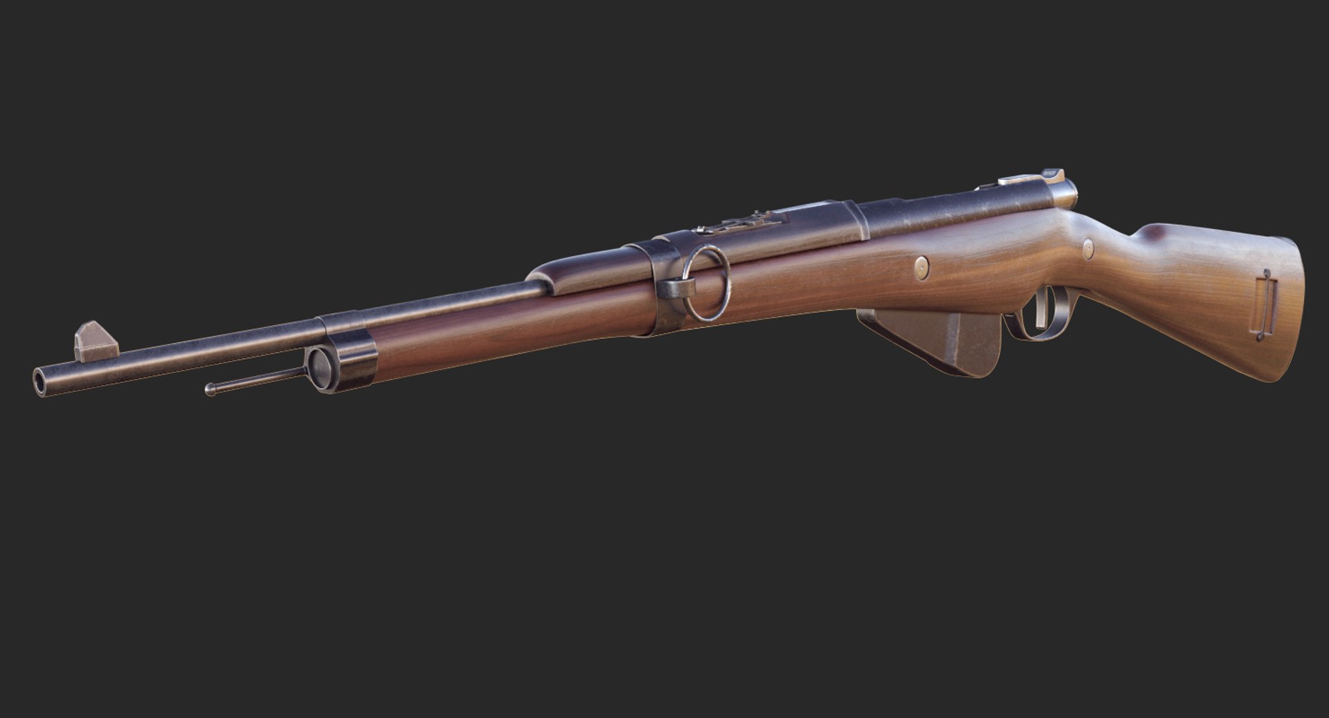 3D French Berthier Rifle - TurboSquid 1357459