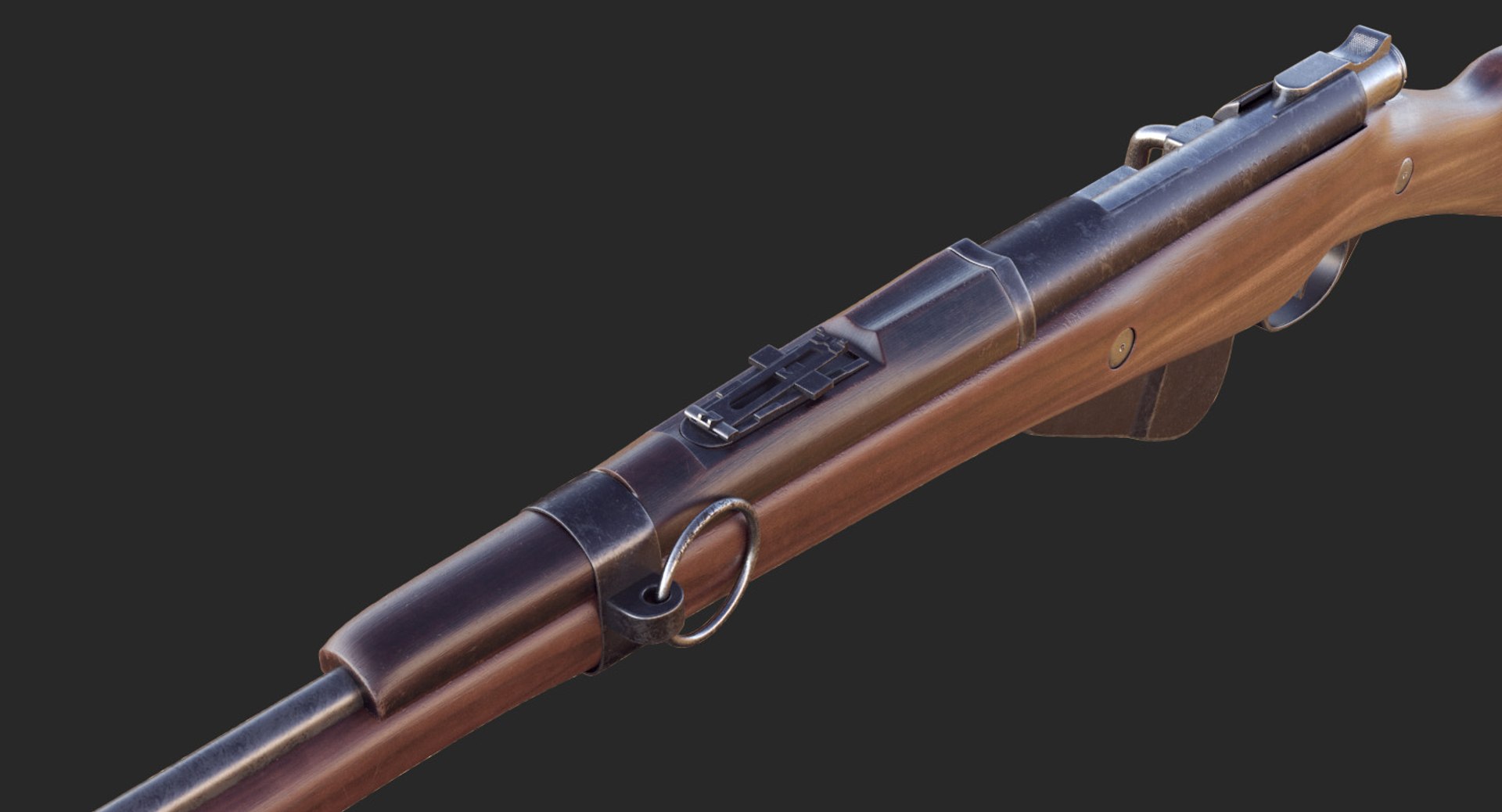 3D French Berthier Rifle - TurboSquid 1357459
