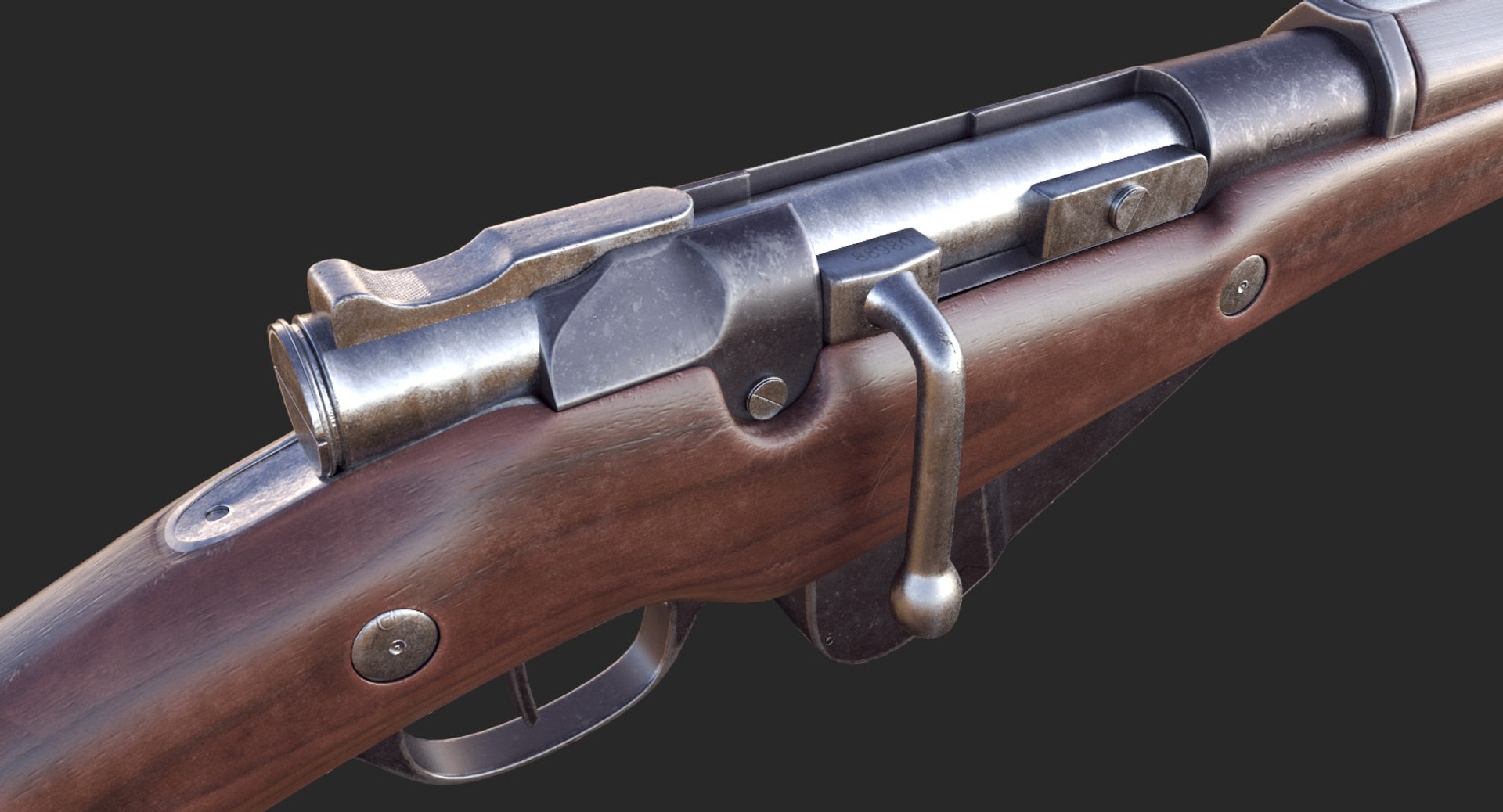 3D French Berthier Rifle - TurboSquid 1357459