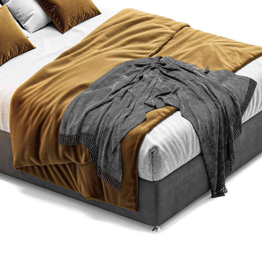 Queen Bed Askona Orlando 3D Model - TurboSquid 2090701