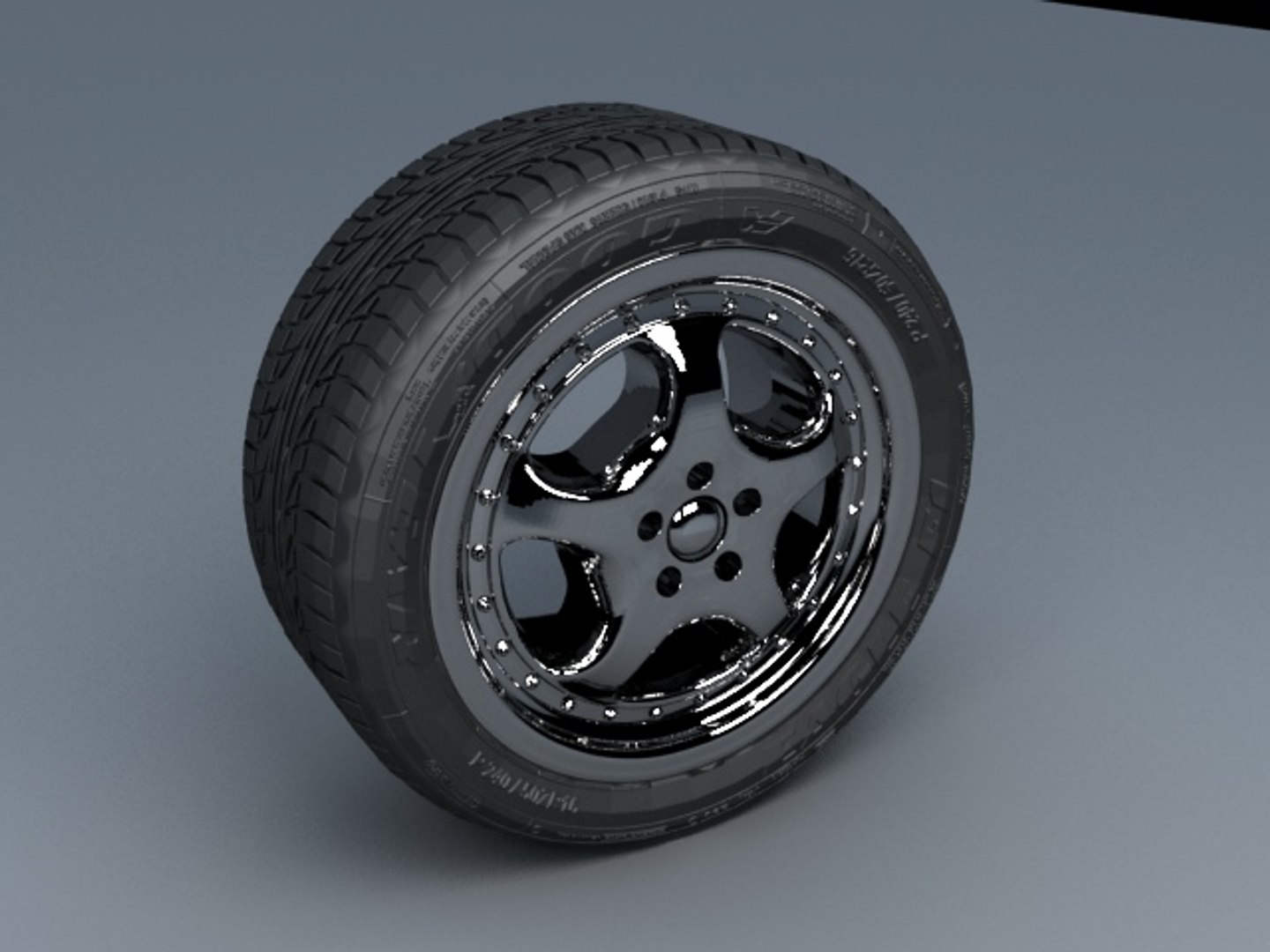 Wheel Tyre 3d Max
