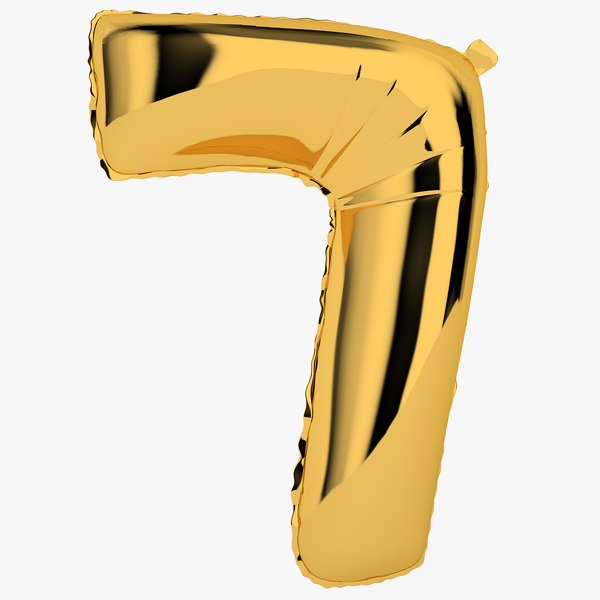 Foil balloon digit 3D - TurboSquid 1377182