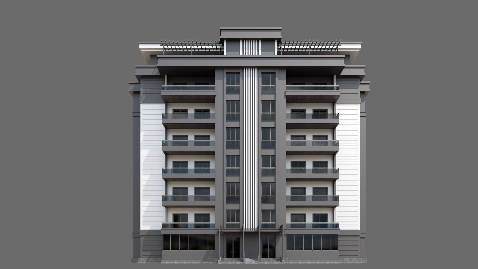 3D Residental Building Model - TurboSquid 2029059