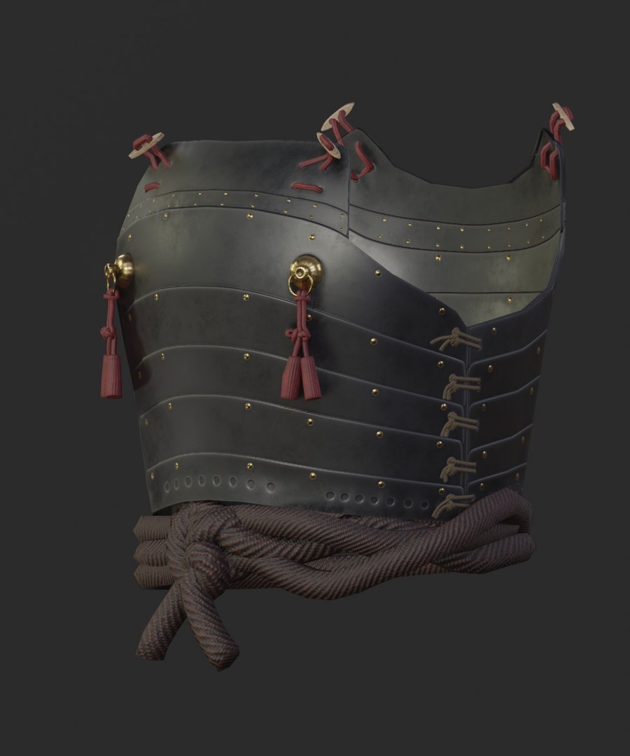 Samurai Character Blender Rigged 3D Model - TurboSquid 1549310