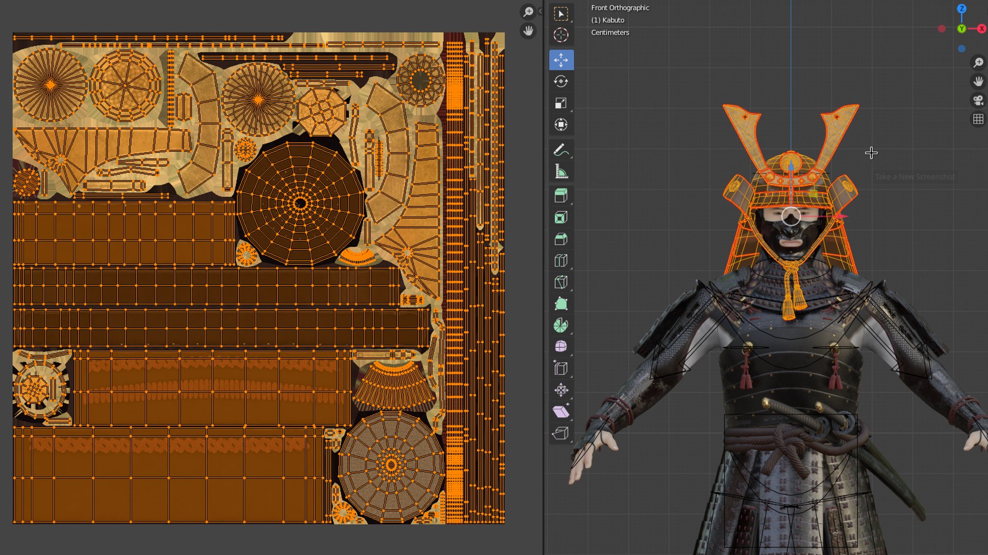 Samurai character blender rigged 3D model - TurboSquid 1549310