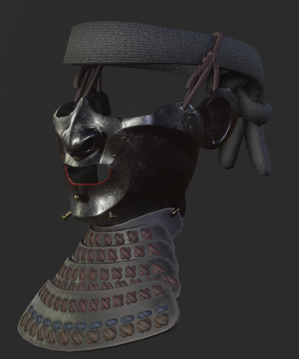 Samurai character blender rigged 3D model - TurboSquid 1549310
