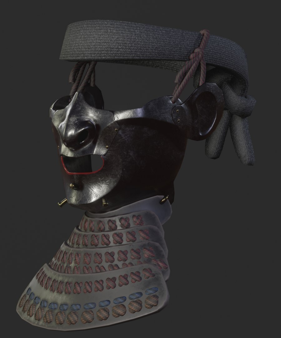 Samurai character blender rigged 3D model - TurboSquid 1549310