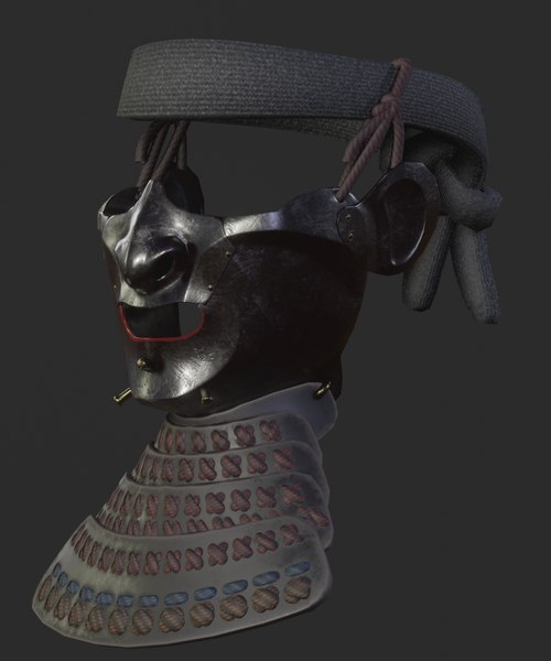 Samurai character blender rigged 3D model - TurboSquid 1549310
