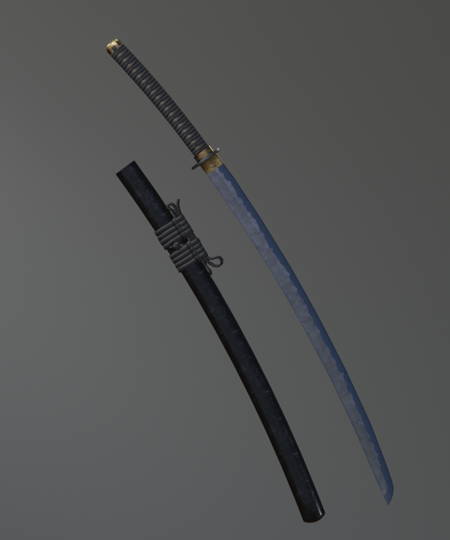 Samurai character blender rigged 3D model - TurboSquid 1549310